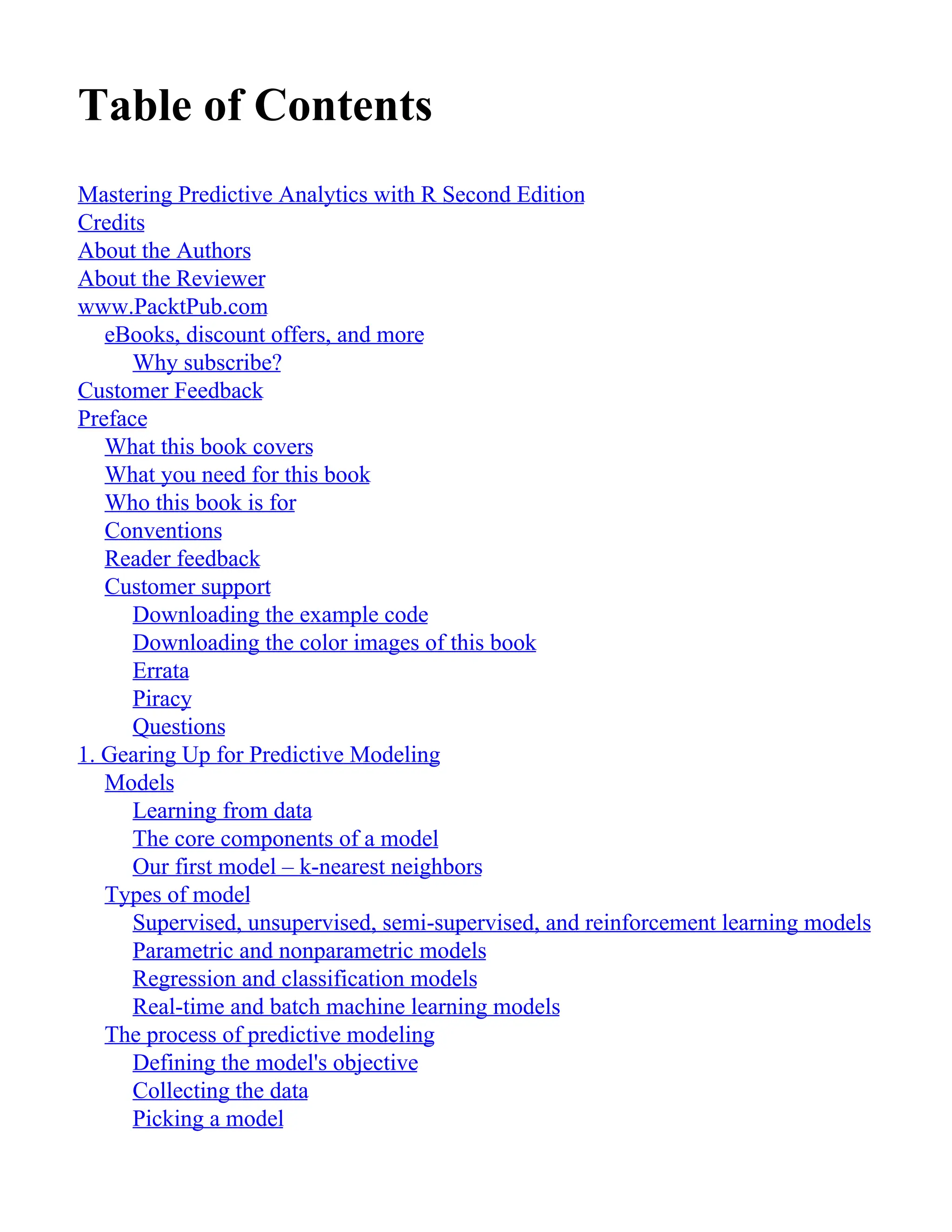 Mastering Predictive Analytics with R 2nd edition Edition Forte | PDF