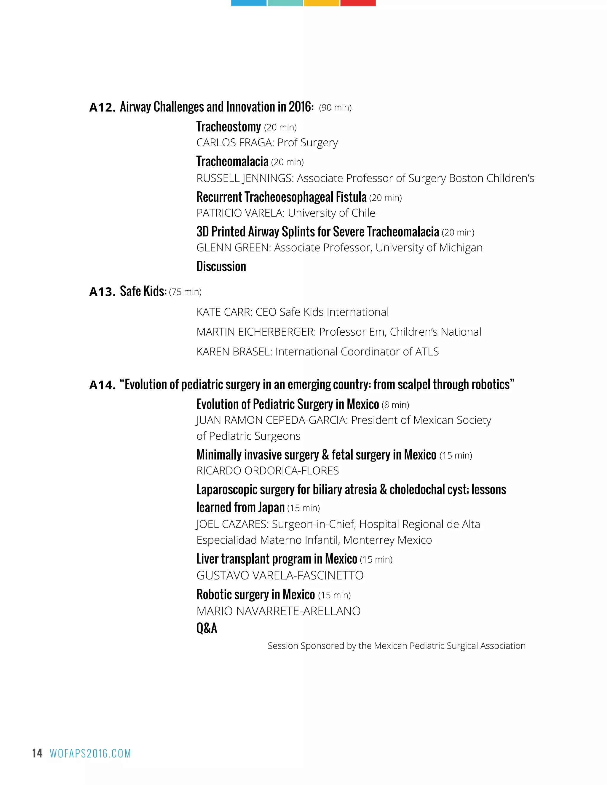 WOFAPS 2016 Brochure | PDF