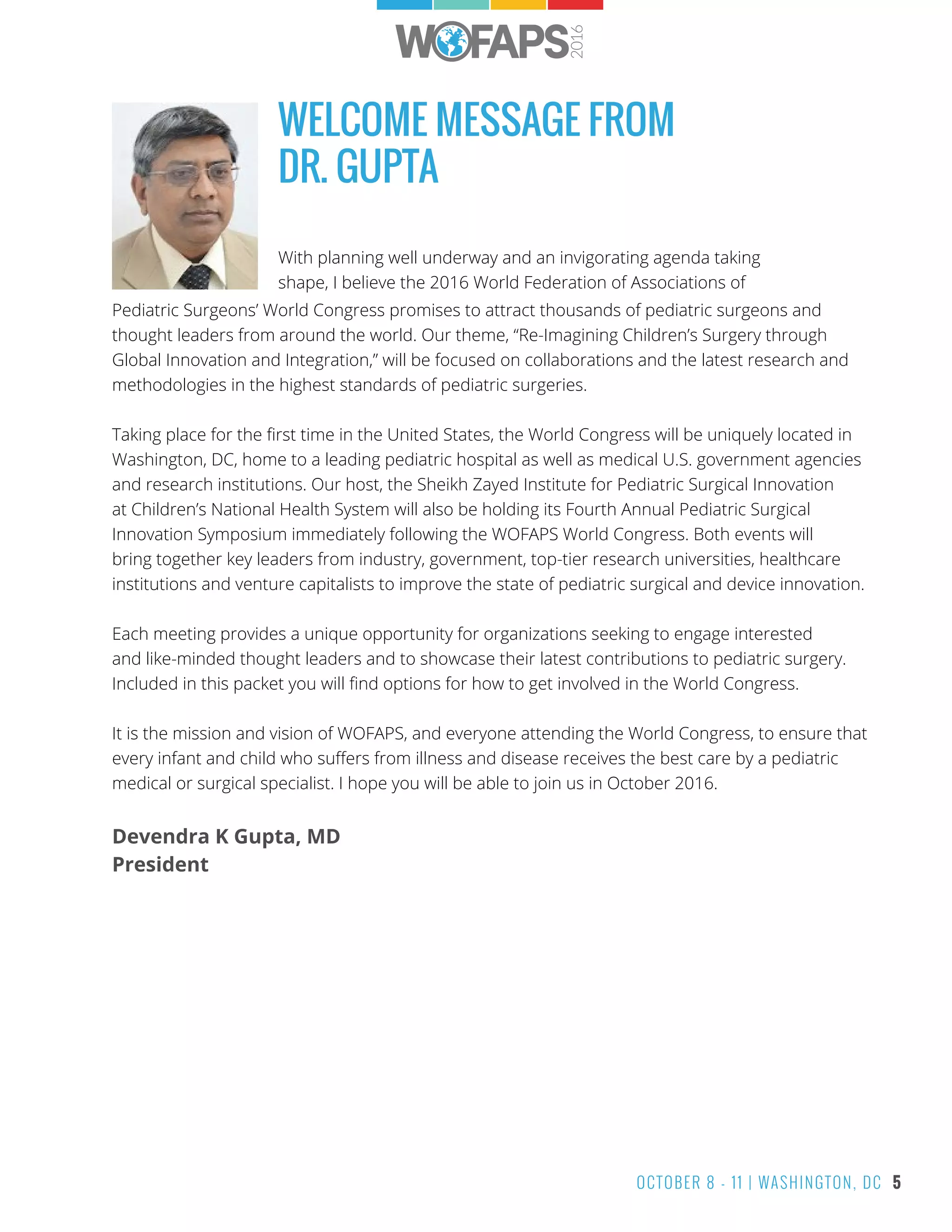 WOFAPS 2016 Brochure | PDF