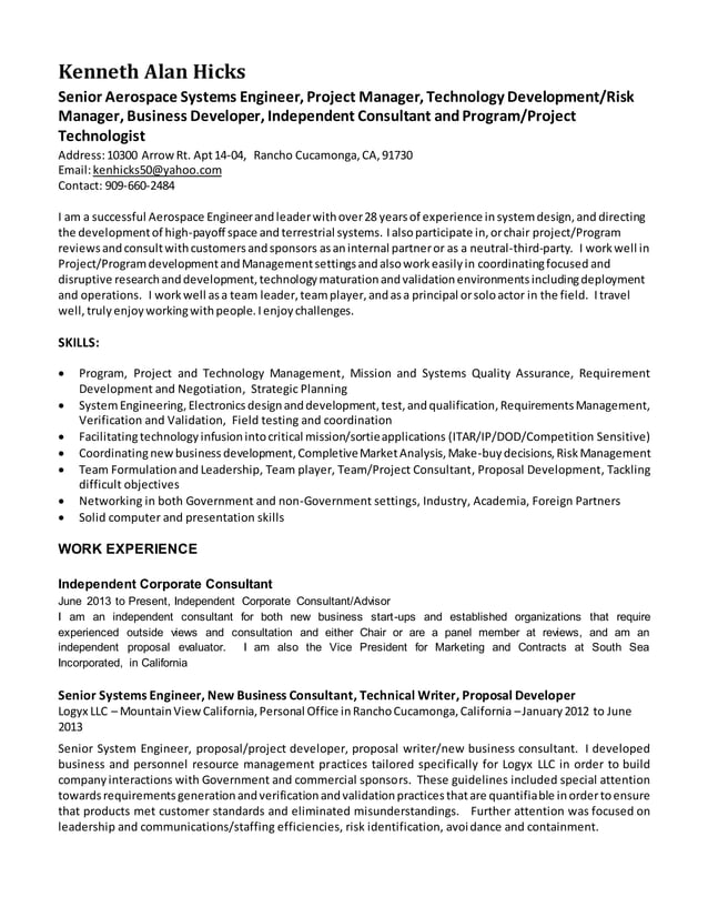 Kenneth Alan Hicks_resume_Jan2015 | DOCX