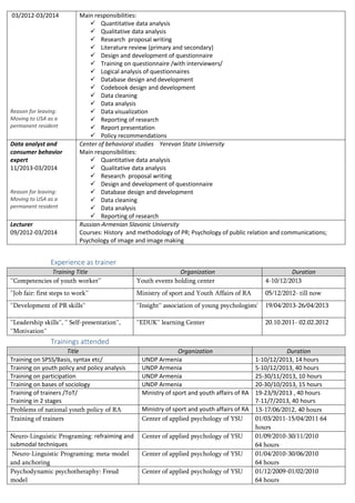 Arevik Heboyan_CV | PDF