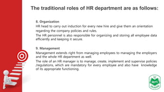 Roles and Responsibility of HRD | PPTX | Human Resources | Business