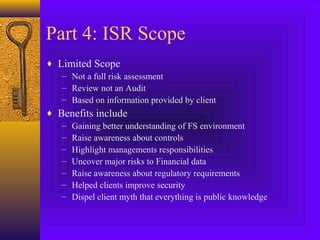 Information Systems Security Review (ISR) 2003 | PPT