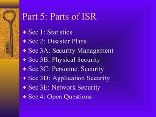Information Systems Security Review (ISR) 2003 | PPT