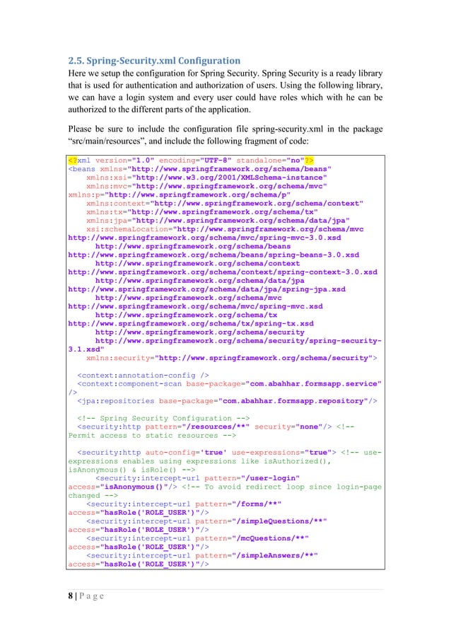 IndieLabs-FormsApp Using Spring Framework | PDF