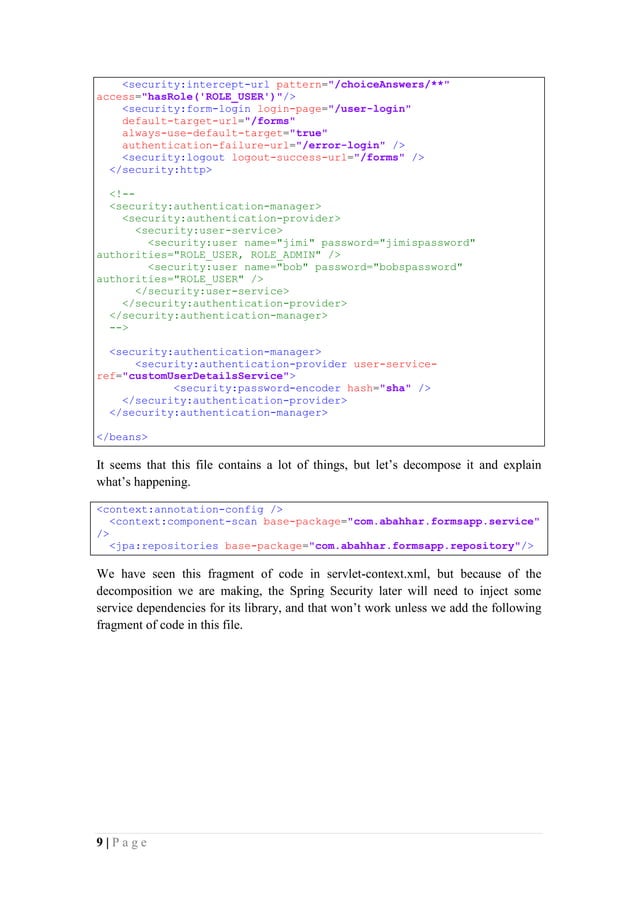 IndieLabs-FormsApp Using Spring Framework | PDF