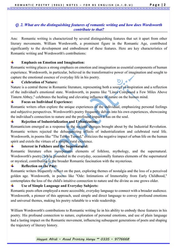 9063 Notes (1).pdf AIOU Notes and Solution | PDF