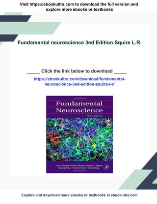 Fundamental neuroscience 3ed Edition Squire L.R. | PDF