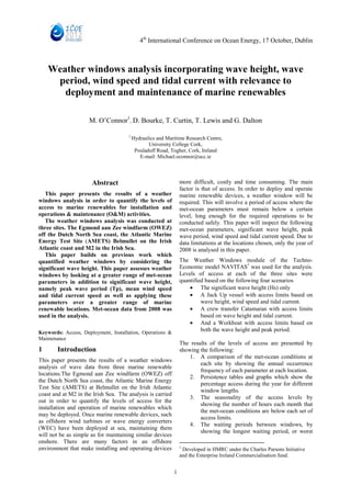 Weather Windows | PDF