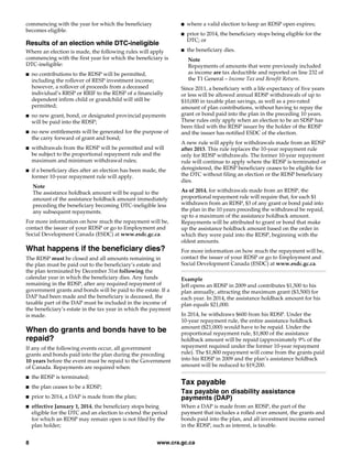 RDSP | PDF | Government Support and Welfare | Financial Assistance