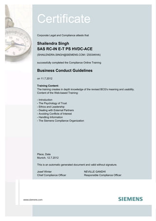 Certificate2 | PDF | Business | Business and Finance