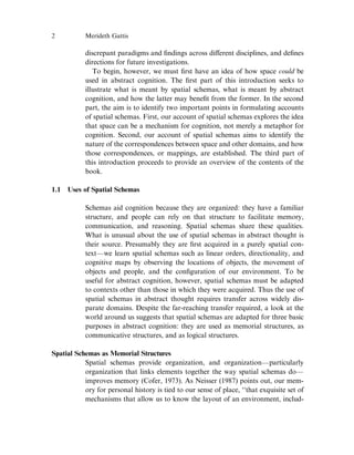Spatial Schemas And Abstract Thought Bradford Books Merideth Gattis | PDF