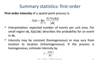 Spatial Point Processes and Their Applications in Epidemiology | PDF