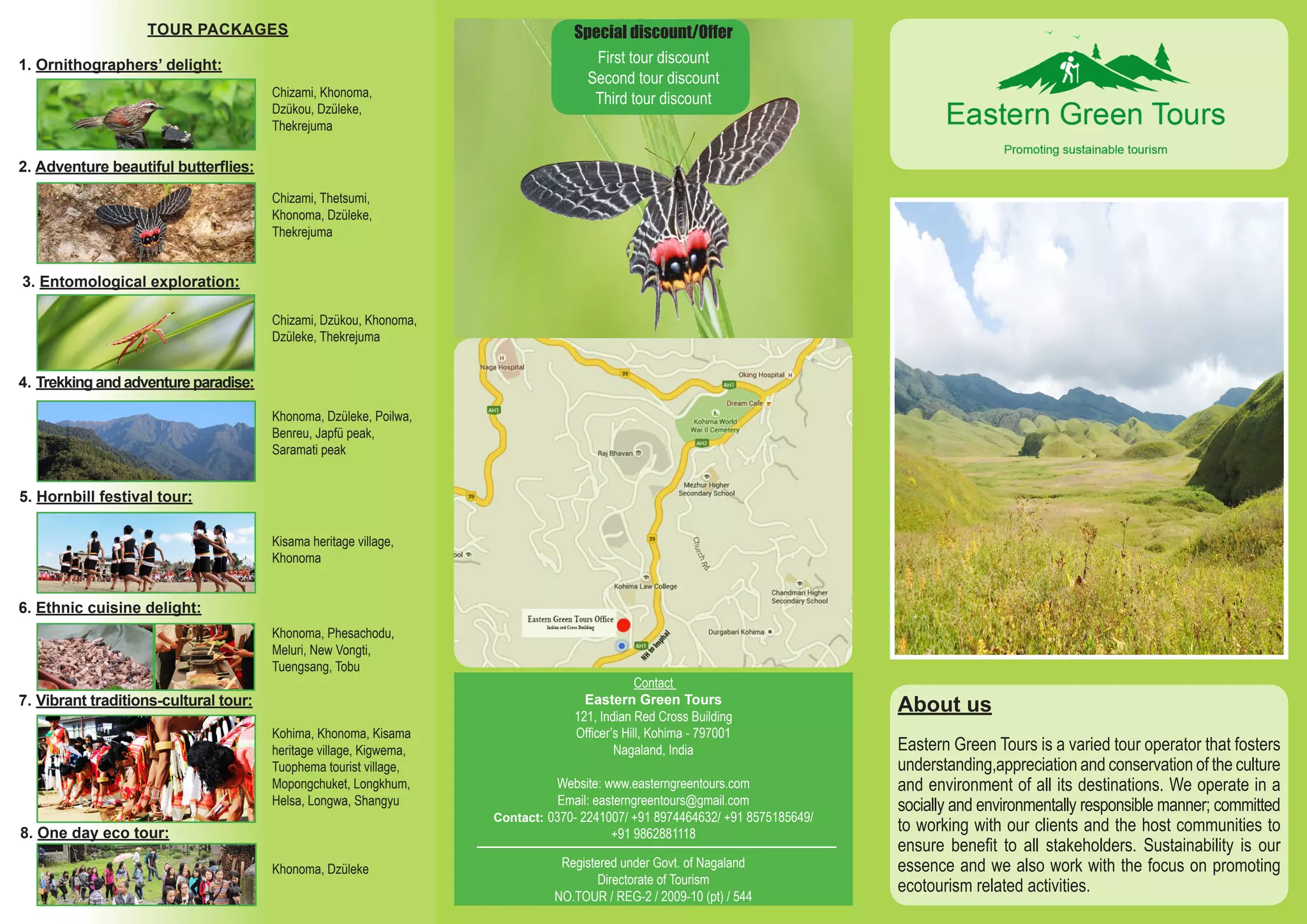 Eastern Green Tours Brochure | PDF