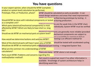 The MTBF - Day1_v2 | PDF