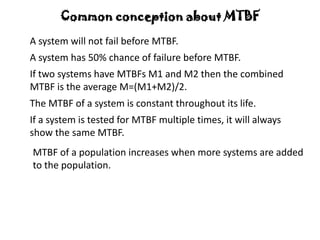 The MTBF - Day1_v2 | PDF