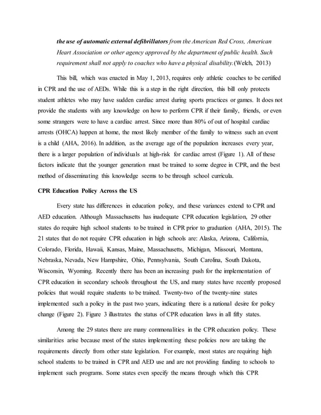 CPR Policy Proposal | DOCX | First Aid | Injuries