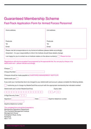 MOD Membership form Apr15 - Mar16 | PDF