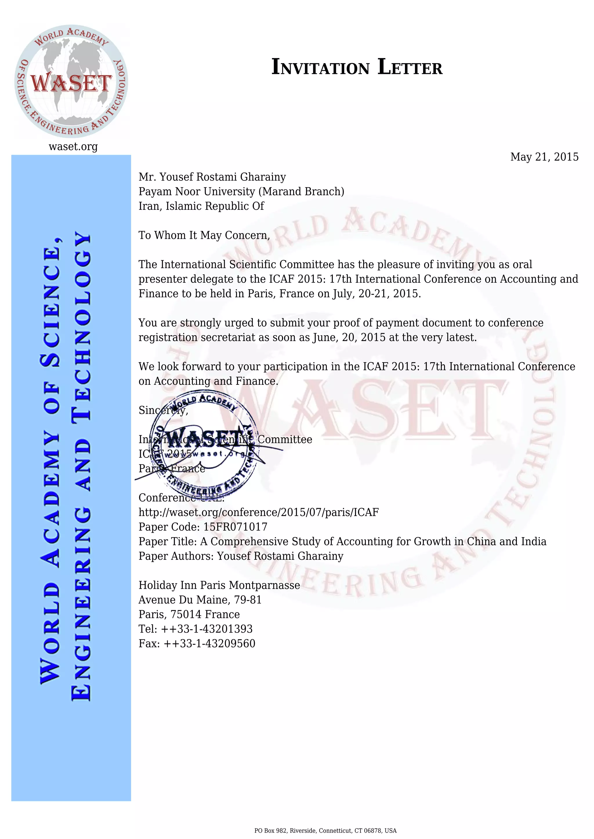 invitation French | PDF