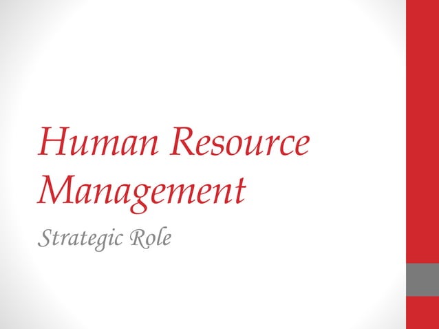 Human Resource Management Ppt Ppt