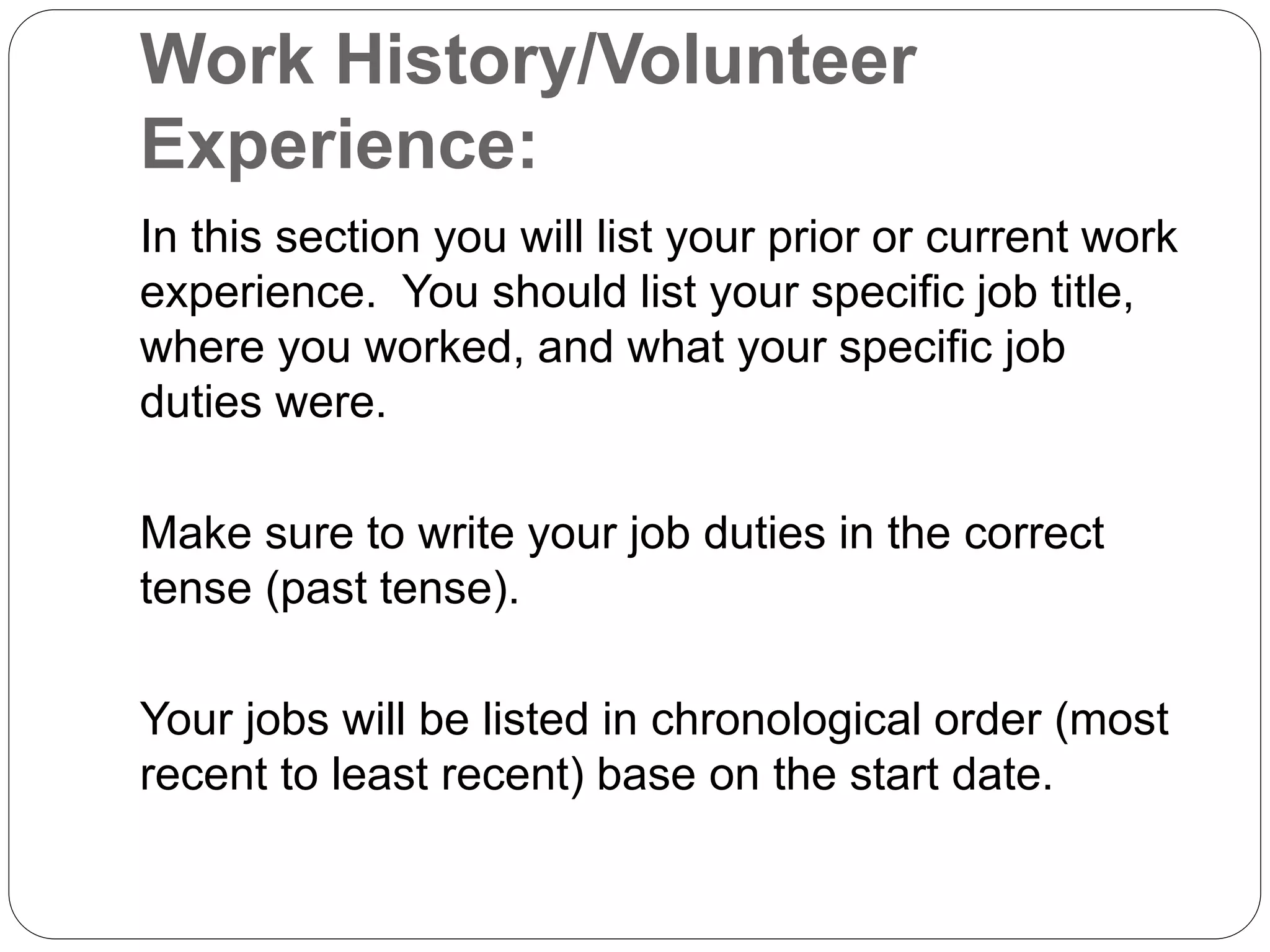 JOB READINESS PRESENTATION 2013 | PPTX