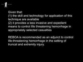 stop bleeding in trauma patient with sever hemorrage | PPT