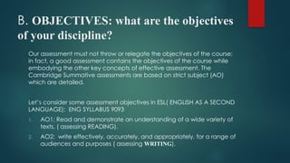 DESIGNING EFFECTIVE ASSESSMENT.......... | PPT