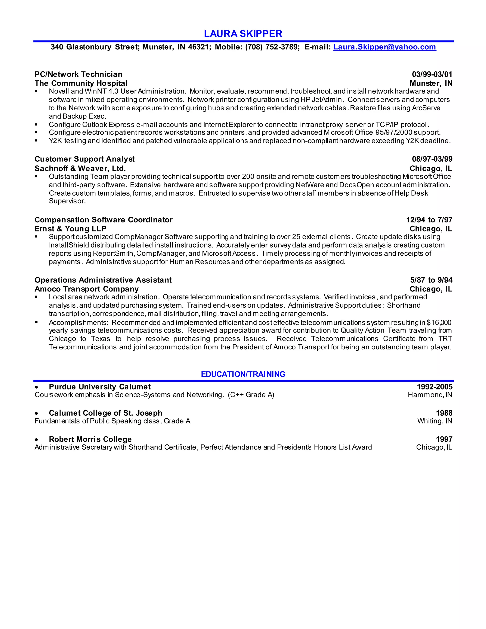 Laura Skipper Resume 2016 | DOCX