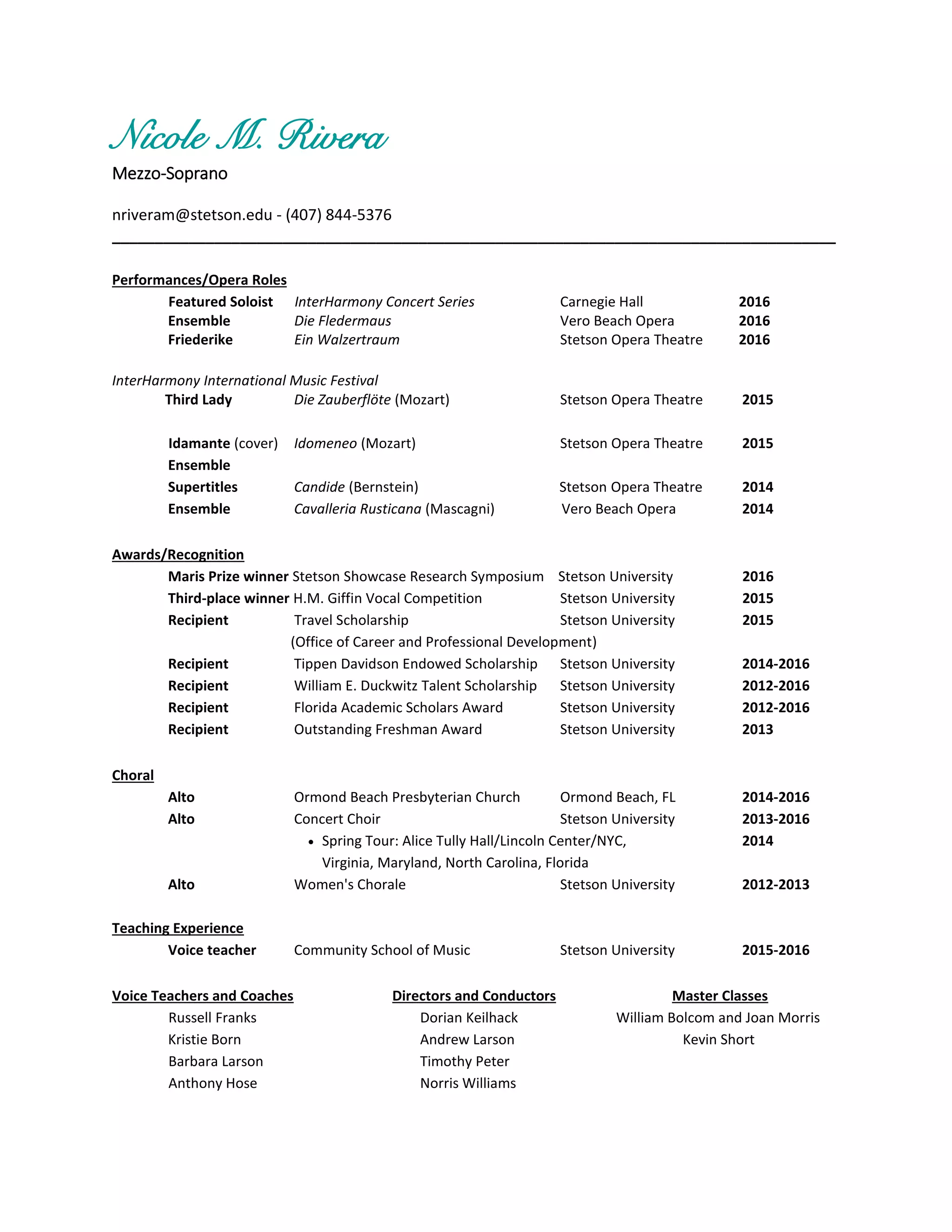 Nicole M. Rivera Résumé pdf | PDF