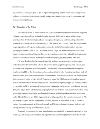 Standard of Practice-Professional Knowledge—Evidence for Problem-based ...