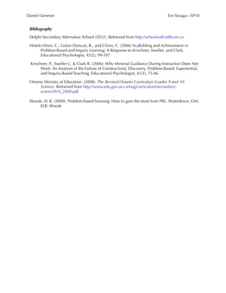 Standard of Practice-Professional Knowledge—Evidence for Problem-based ...