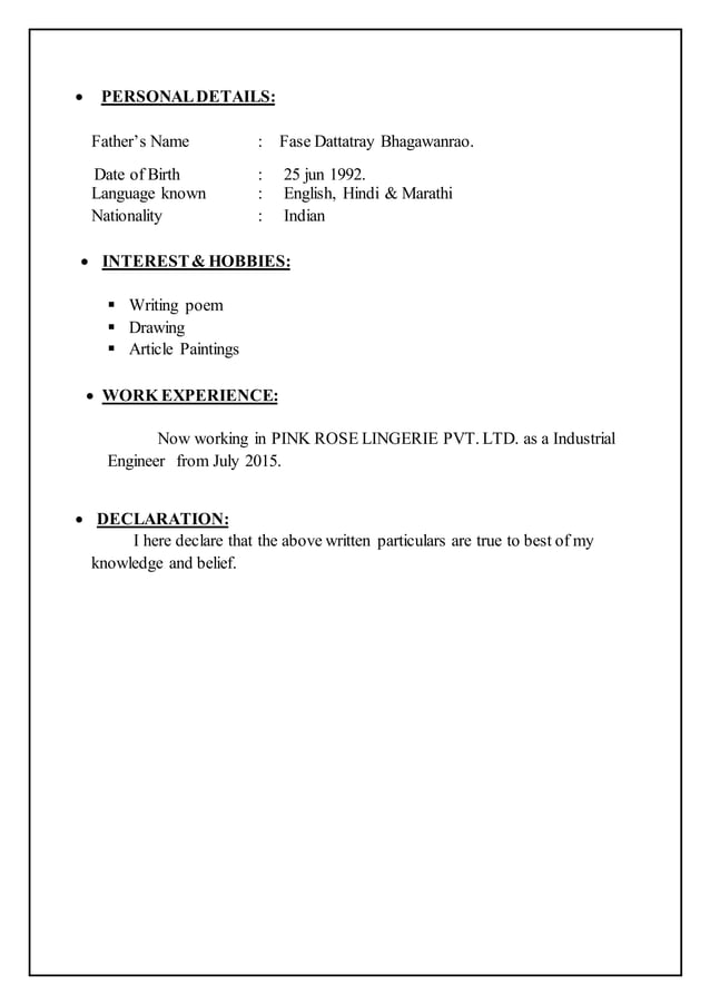 SNEHAL FASE RESUME | PDF