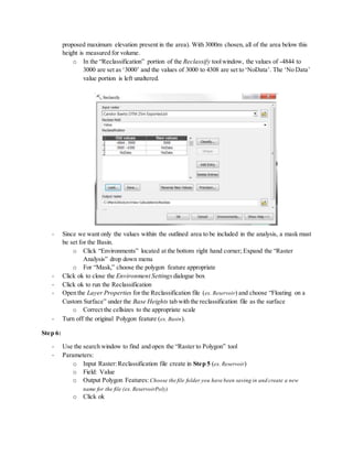 ArcGIS Volume Measurement Tutorial | PDF