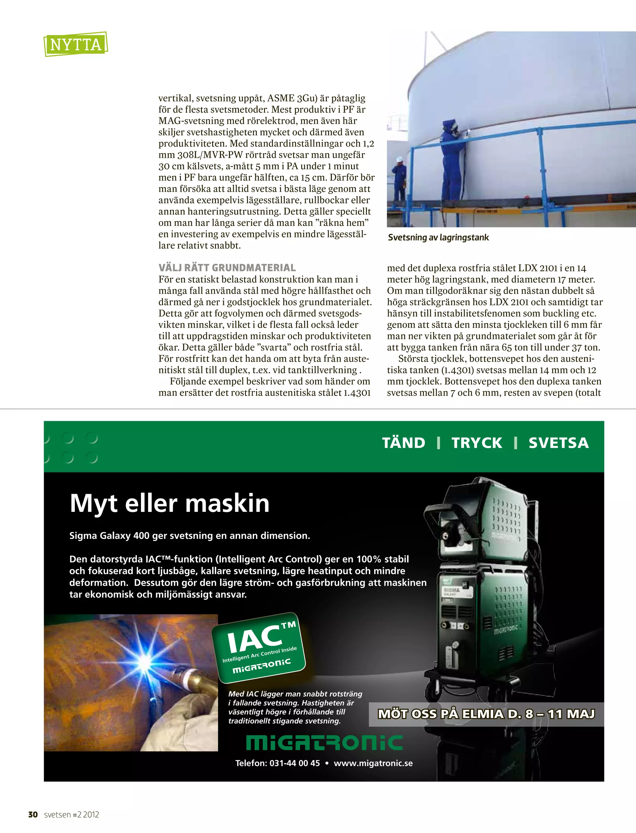 Svetsen_2_2012_produktivitet | PDF