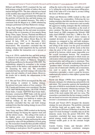 A Study on Portfolio Analysis on Selected Securities with Reference to ...