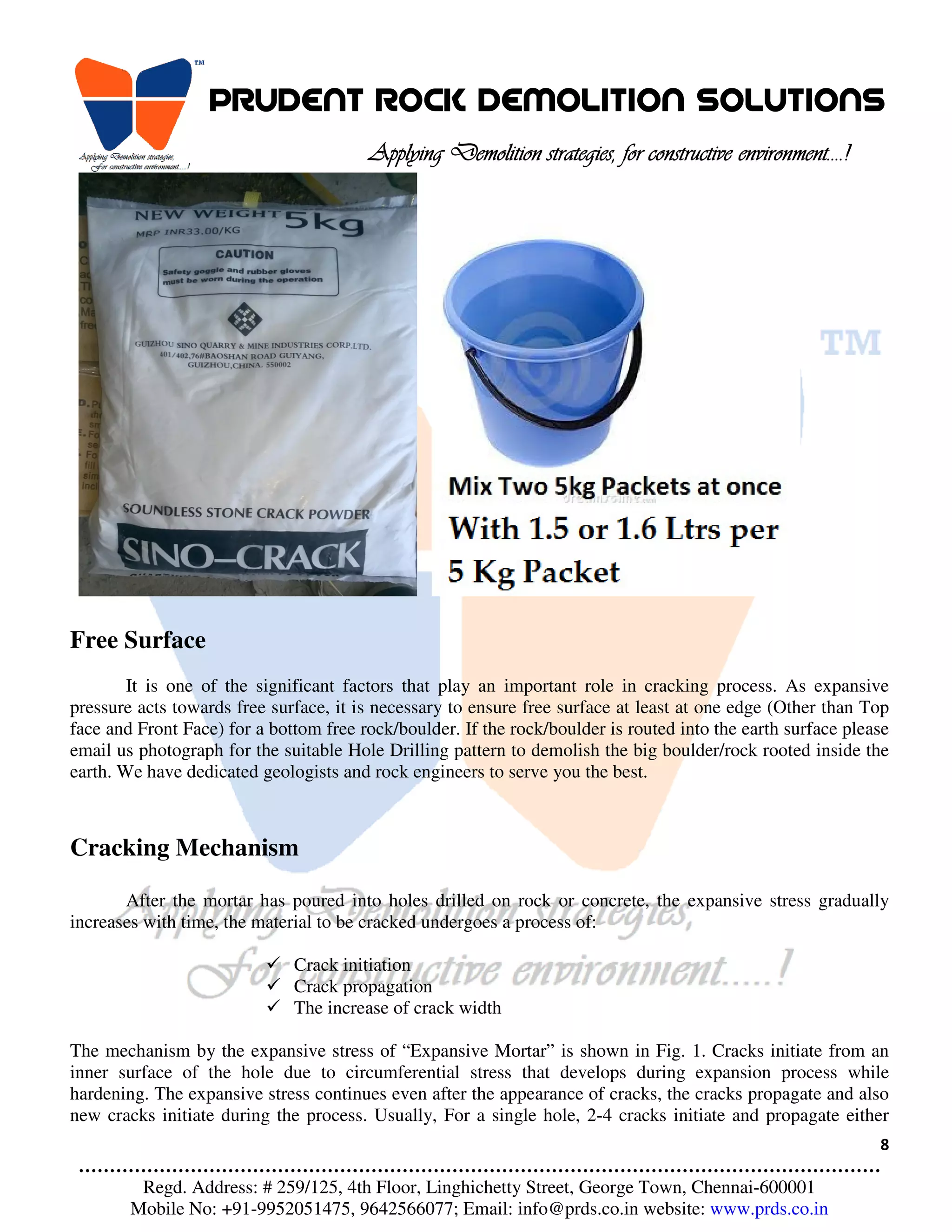 Expansive Mortar Application on RCC & PCC Structures | PDF