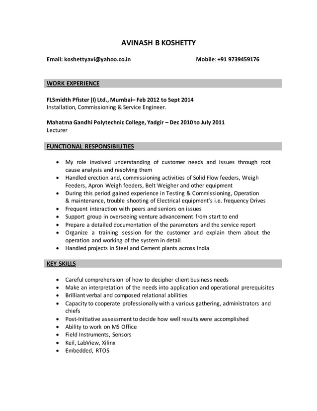 Avinash Resume | PDF