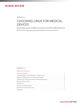0859 - Update White Paper Choosing Linux for Medical Devices_NO_cover | PDF