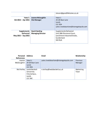 CV - Matthew Harding | DOCX