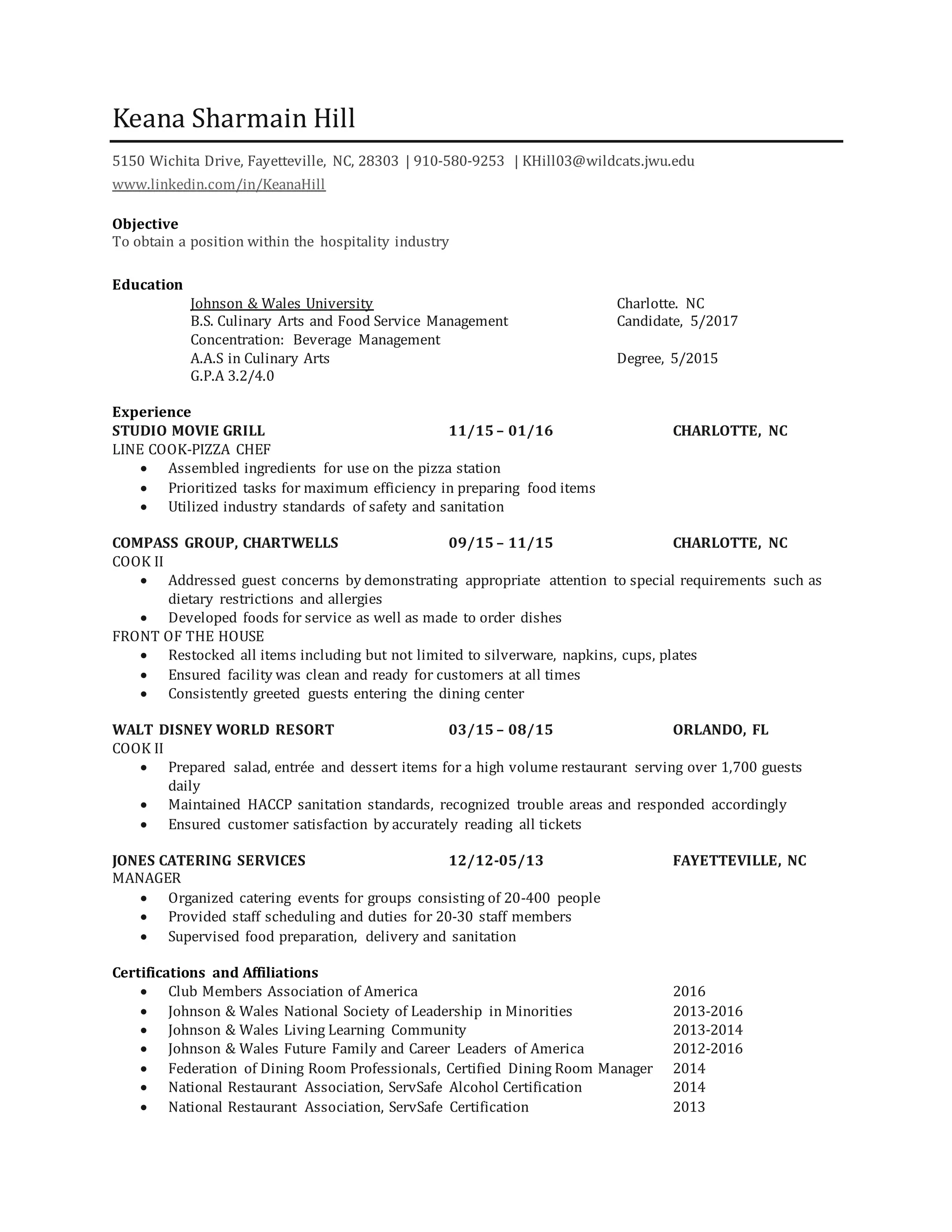 Keana Hill Resume | DOCX