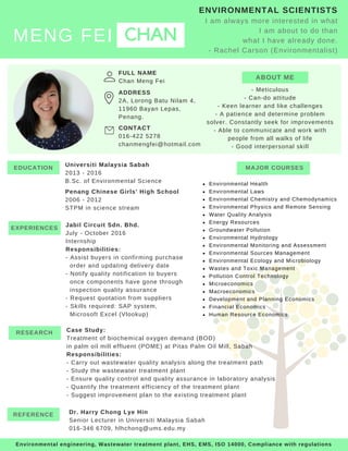 Resume-Chan Meng Fei | PDF