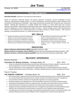 Jen Tong Resume | DOC | Civil Engineering Industry | Industries