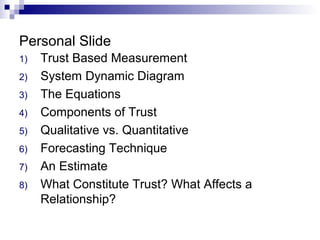 Trust Measurement | PPT