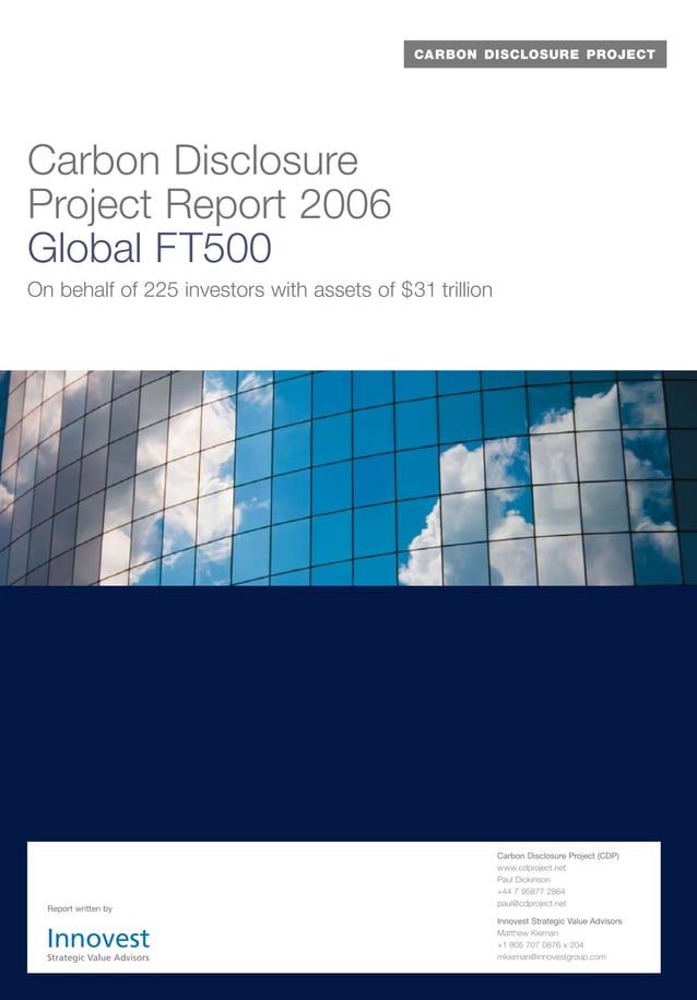 Carbon Disclosure Project 2006 | PDF