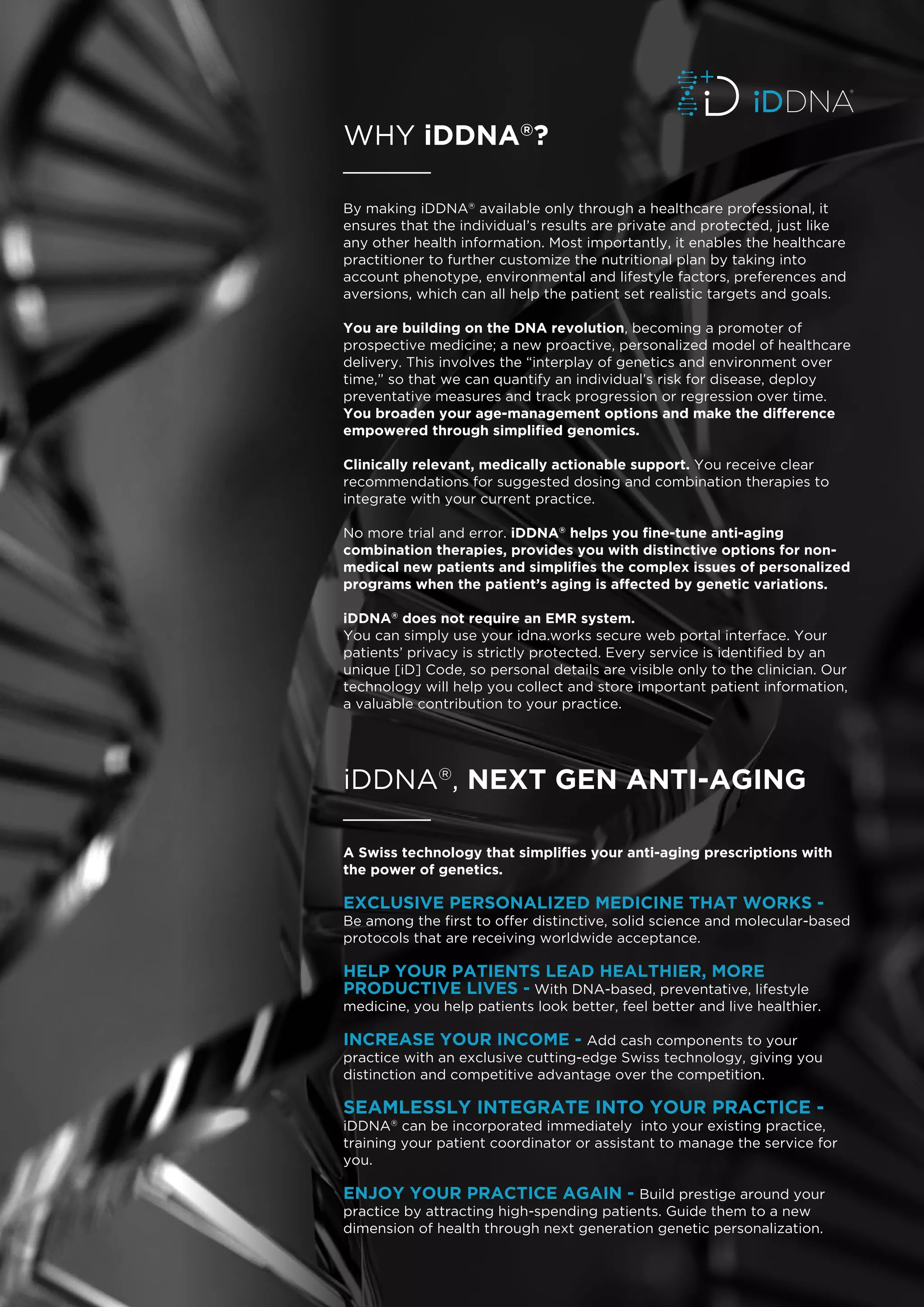 iDDNA®_HealthcareProfessional_Brochure | PDF