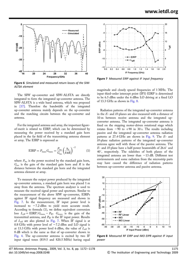 Integrated sub-harmonically pumped up-converter antenna for spatial power combining | PDF