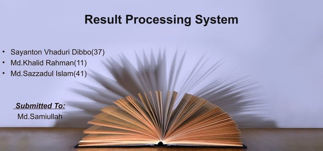 Result_Processing | PPT