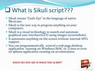 sikuli final | PPT