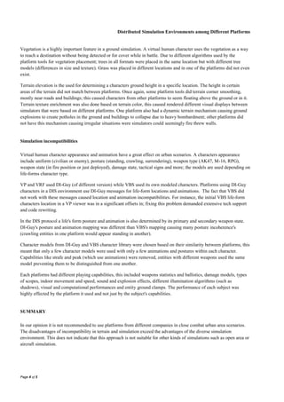 Distributed Simulation Environments among Different Platforms | PDF | Simulation Video Games ...