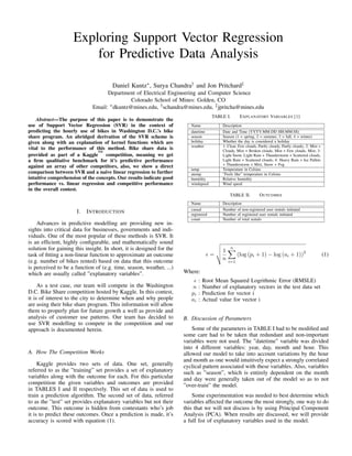 SupportVectorRegression | PDF